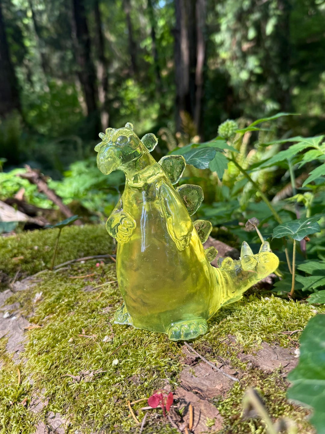 YELLOW Tinted Stegosaurus Figurine - Etsy