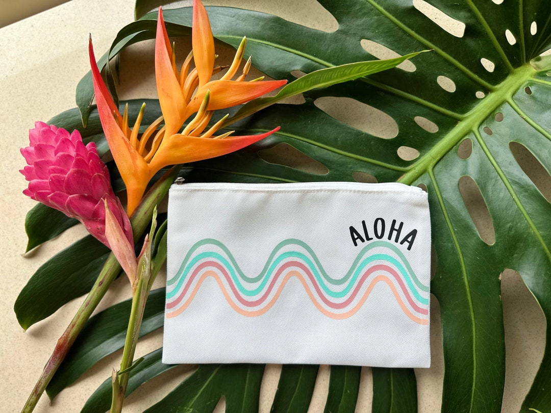 Aloha Wave Zipper Pouch - Etsy