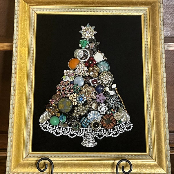 Jewelry Christmas Tree Framed - Etsy