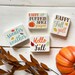 Colorful fall mini signs Rustic small wood signs for fall | Etsy