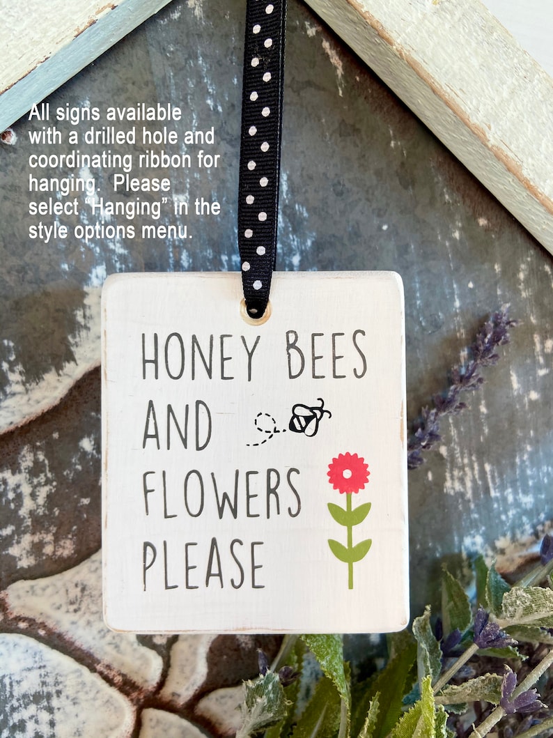 Spring Mini Wood Signs Spring Tiered Tray Decor Rustic - Etsy