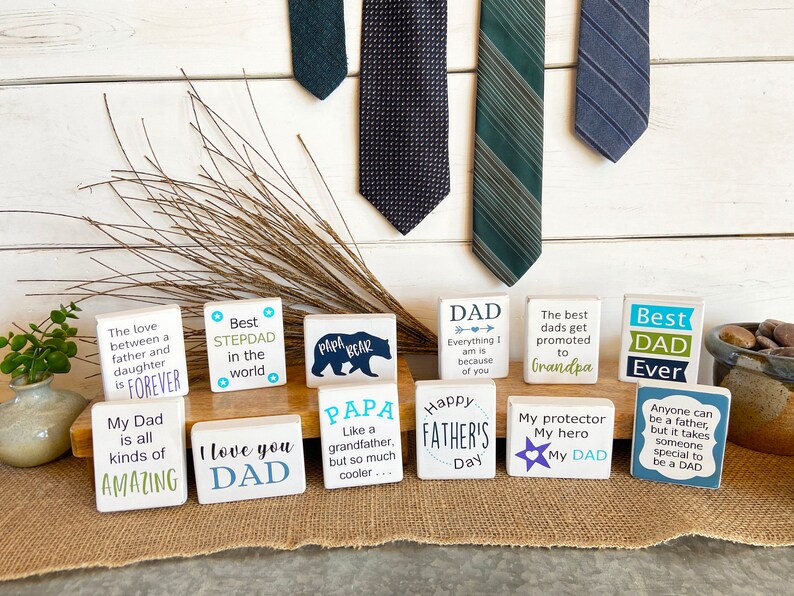 Father's Day Mini Wood Signs Rustic Mini Signs for Dad - Etsy