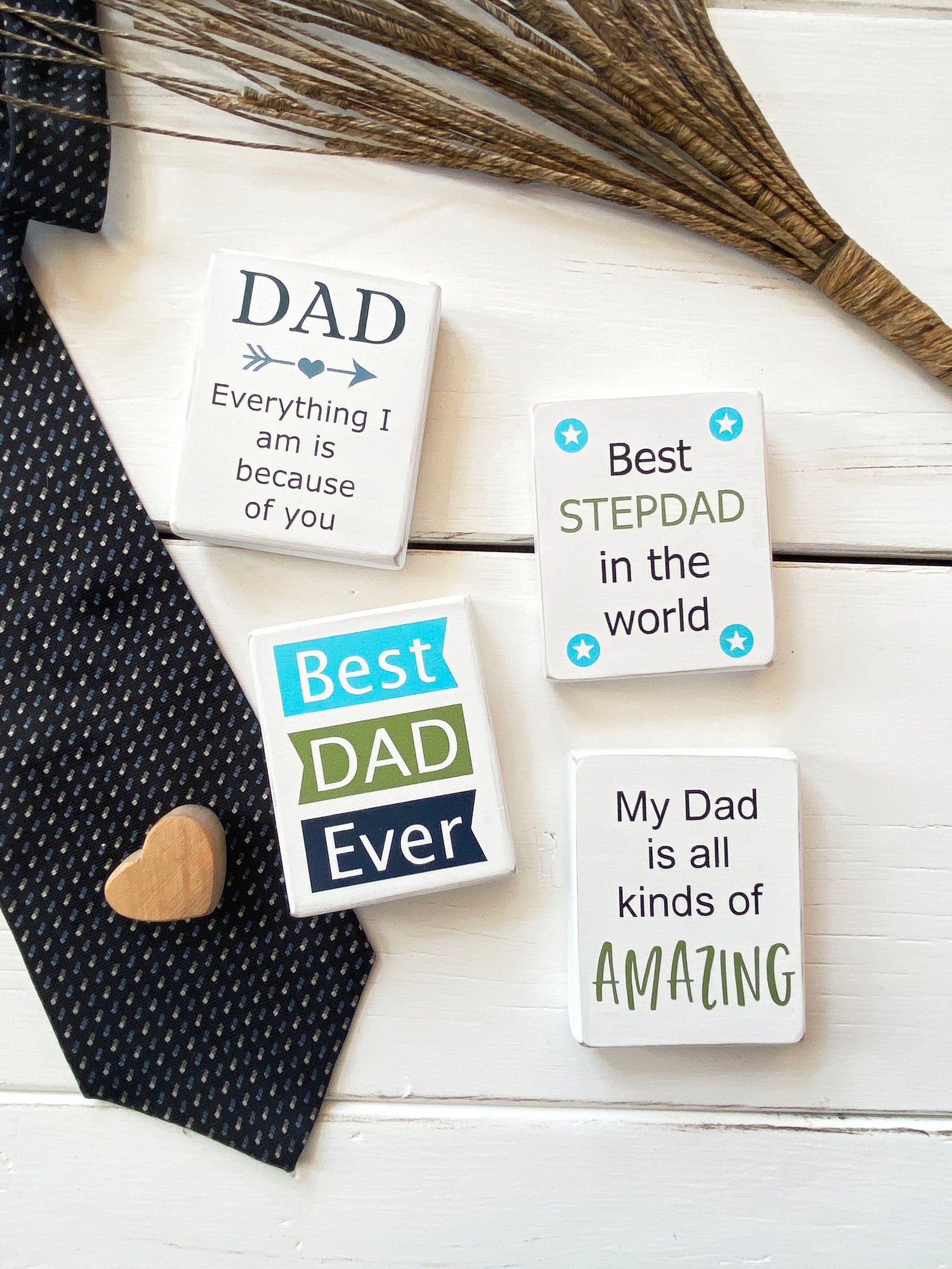 Father's Day Mini Wood Signs Rustic Mini Signs for Dad - Etsy