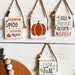 Fall Mini Wood Signs, Rustic Fall Ornaments, Farmhouse Style Fall Mini ...