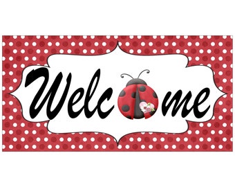 Wreath Sign Lady Bug Sign Enjoy the Little Things Round - Etsy