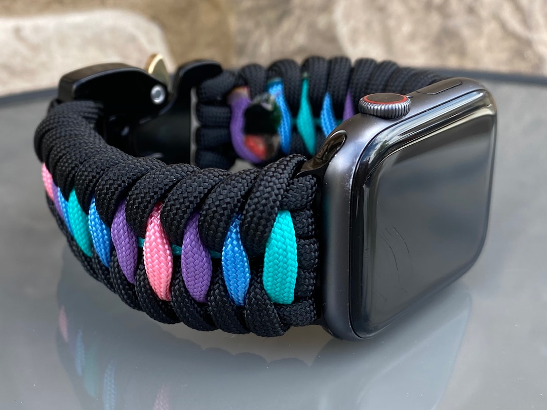 Personalized Paracord Watch Band for Apple Watch Series 1, 2, 3, 4, 5 ...