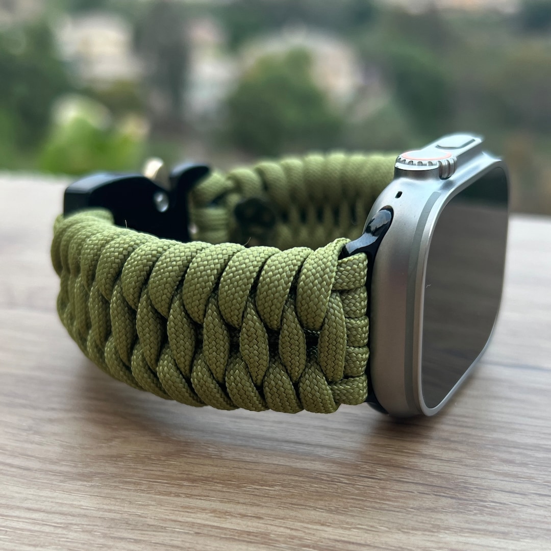 Personalized Paracord Watch Band for Apple Watch Series 1, 2, 3, 4, 5 ...