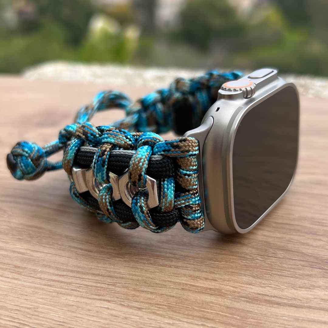 Paracord Watch Band for Apple Watch Series 1, 2, 3, 4, 5, 6, 7, 8, 9 ...