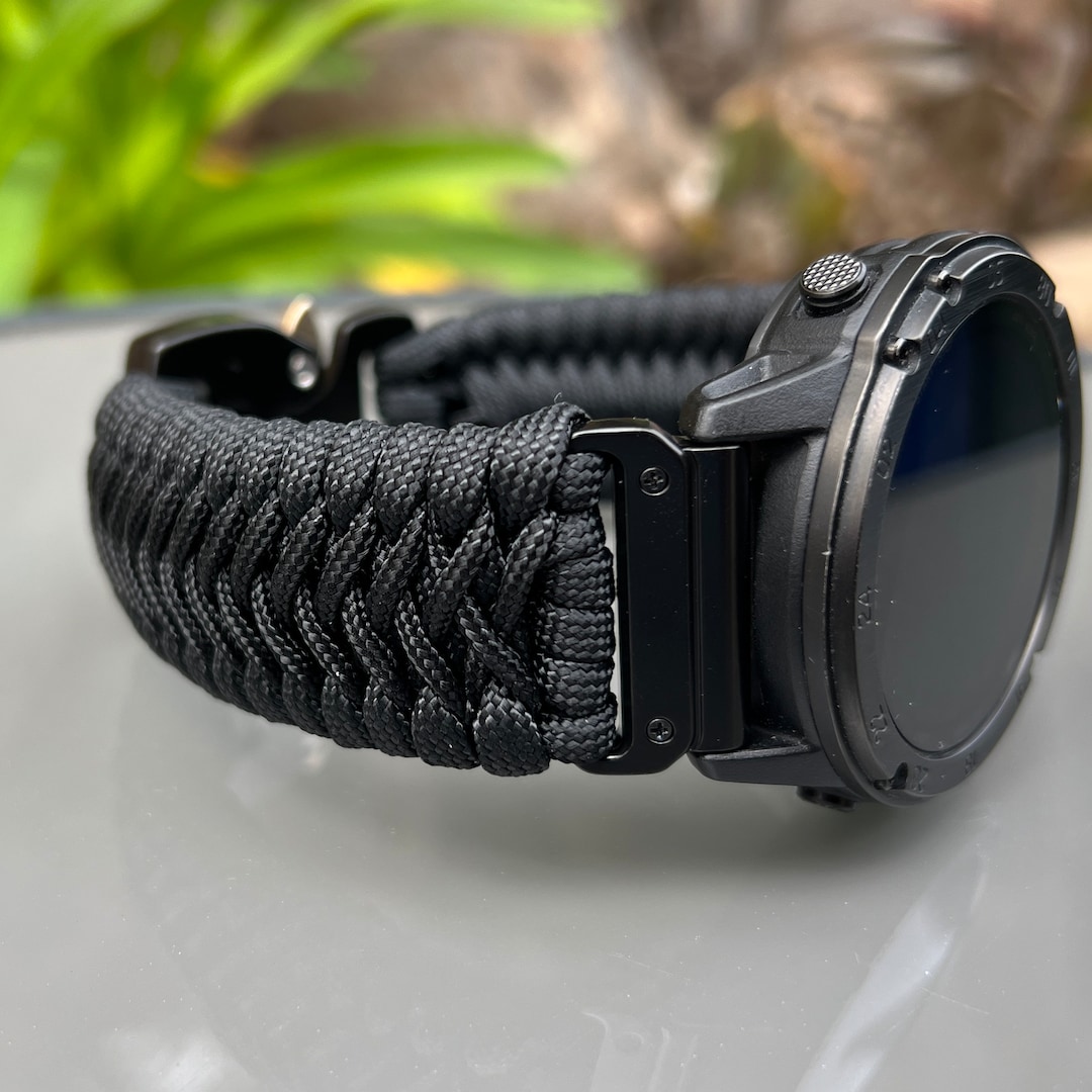 Paracord Watchband for Garmin Approach, D2, Descent, Enduro, Epix ...