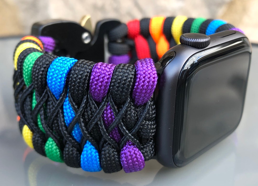 Personalized Paracord Watch Band for Apple Watch Series 1, 2, 3, 4, 5 ...
