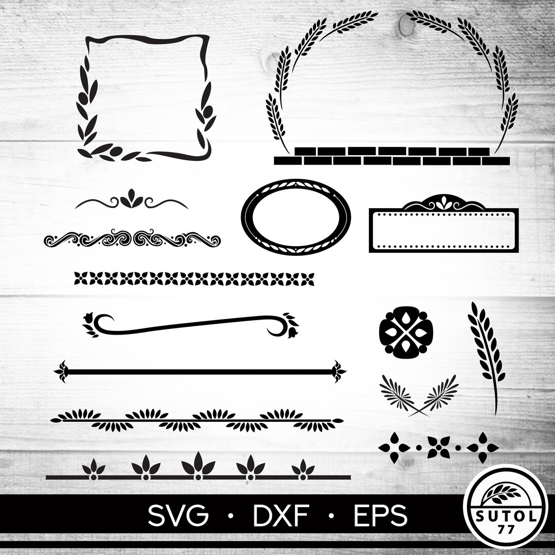 Mediterranean Set With Borders Dividers & Graphic Elements - Etsy