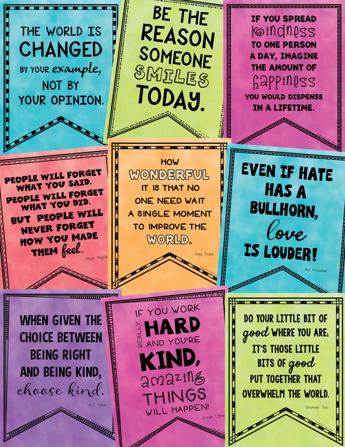 Kindness and Compassion Quotes - Banners - Etsy