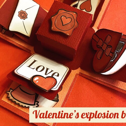 Baby Boy Explosion Box Template for Manual and Cutting - Etsy