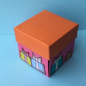 Happy Birthday Explosion Box Template for Manual E Machine - Etsy UK