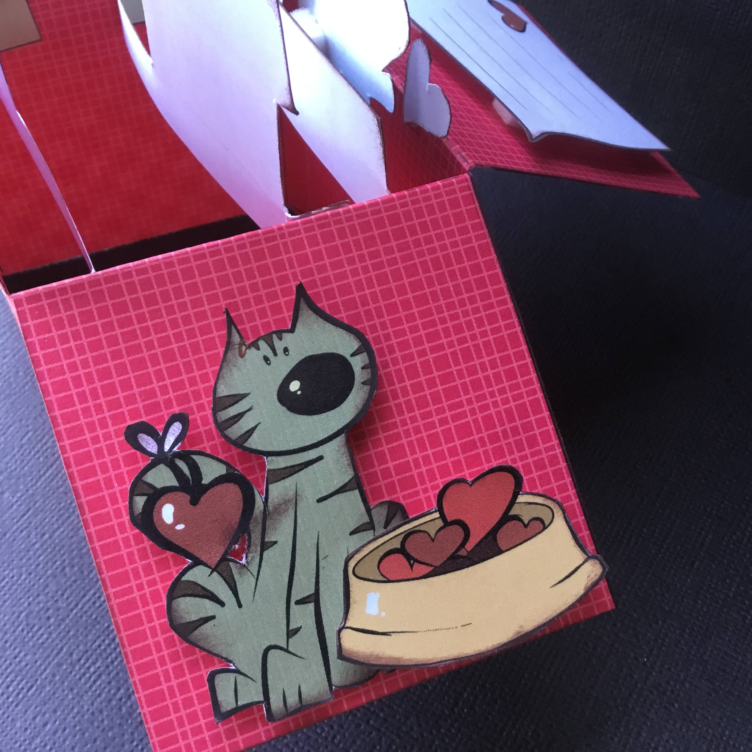 Loving Cats Printable Explosion Card Template for 3D Card - Etsy