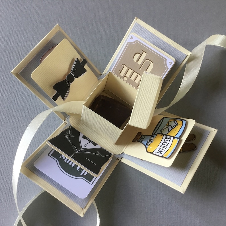 Groomsman Proposal Explosion Box Template Print & Make - Etsy