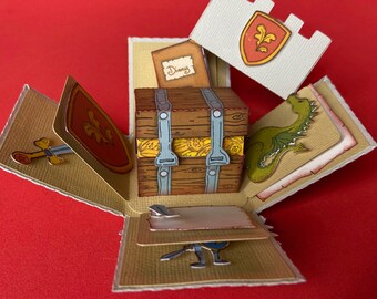 Baby Boy Explosion Box Template for Manual and Cutting | Etsy