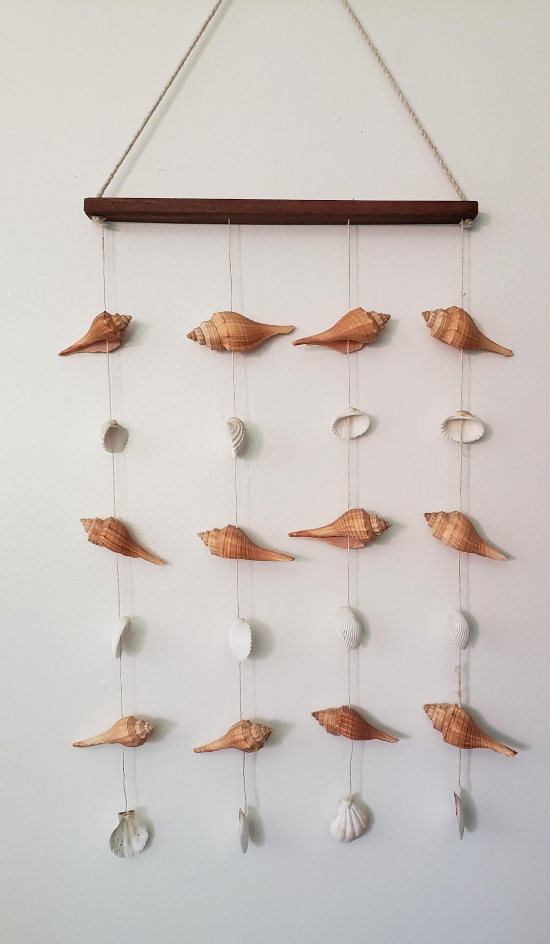 Seashell Wall Hanging, Beach Decor, Seashell Wall Art, Beach Wall ...