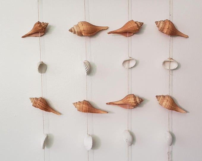 Seashell Wall Hanging, Beach Decor, Seashell Wall Art, Beach Wall ...