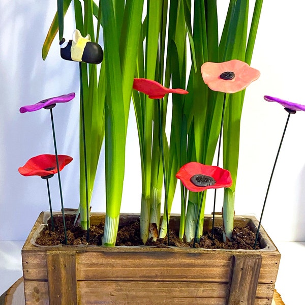 Poppy Flower Planter - Etsy