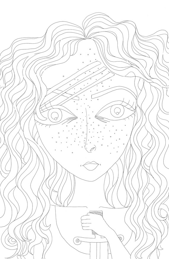 Boudicca Colouring Pages Sketch Coloring Page