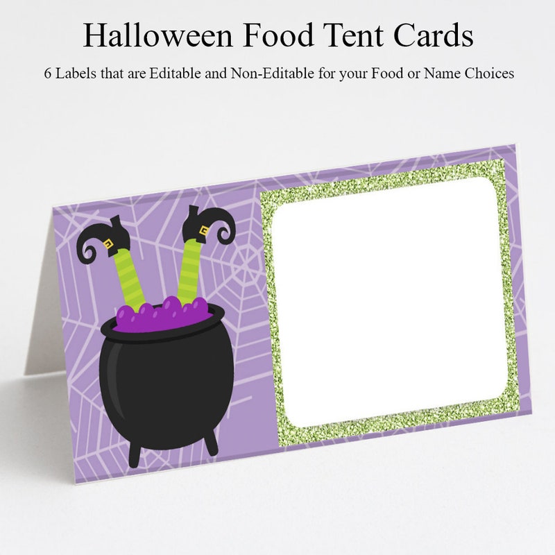 Halloween Place Card - Etsy