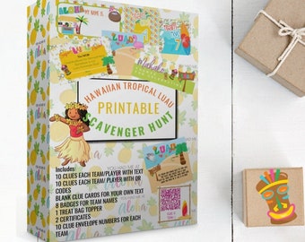Luau Scavenger Hunt - Etsy
