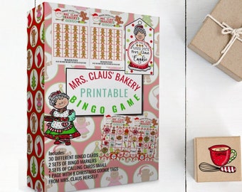 Cookies for Santa 4x4 Bingo Printable Pdfs Contain Everything You Need ...