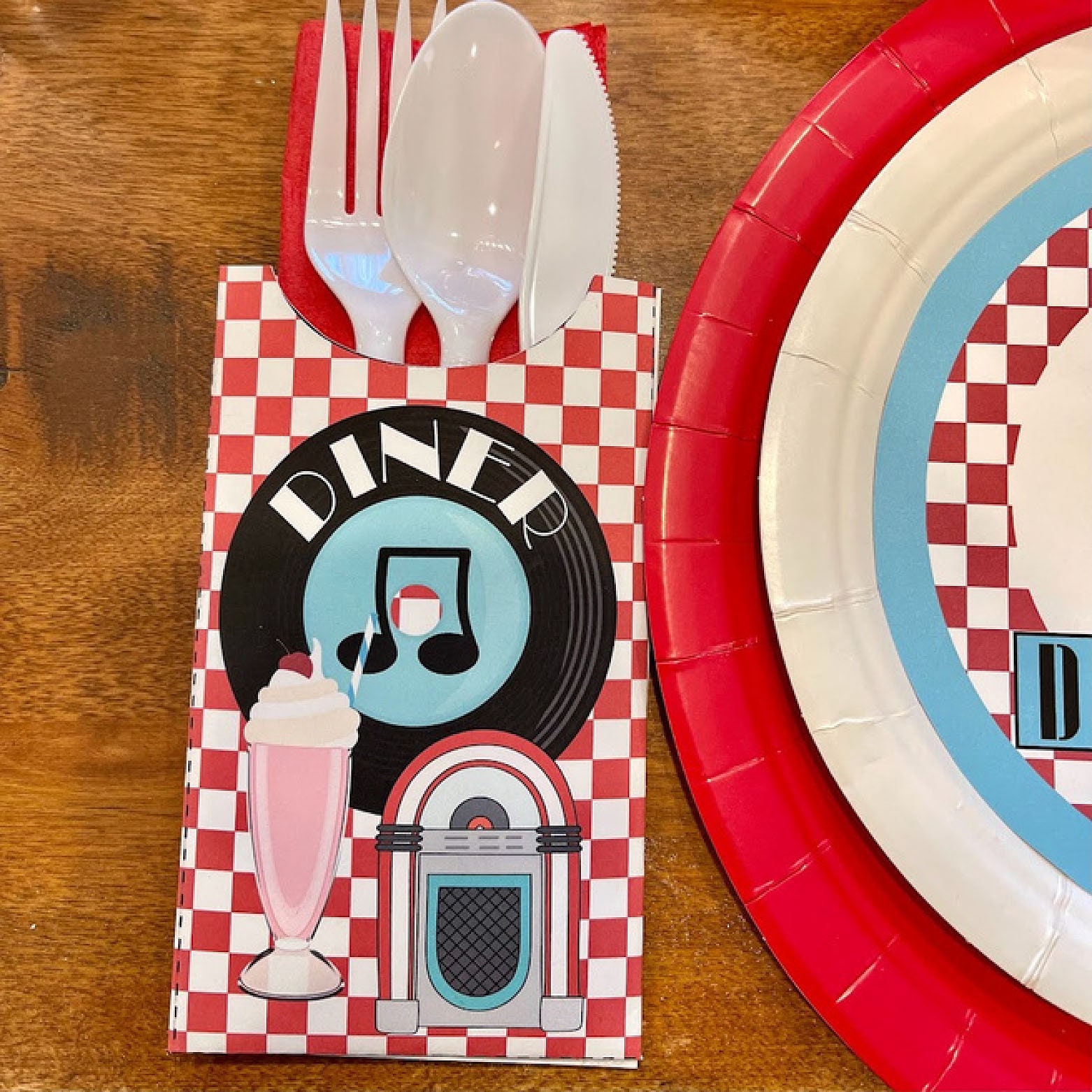 Retro Diner Party Kit, 50s Party Decorations, Retro Party Decorations ...