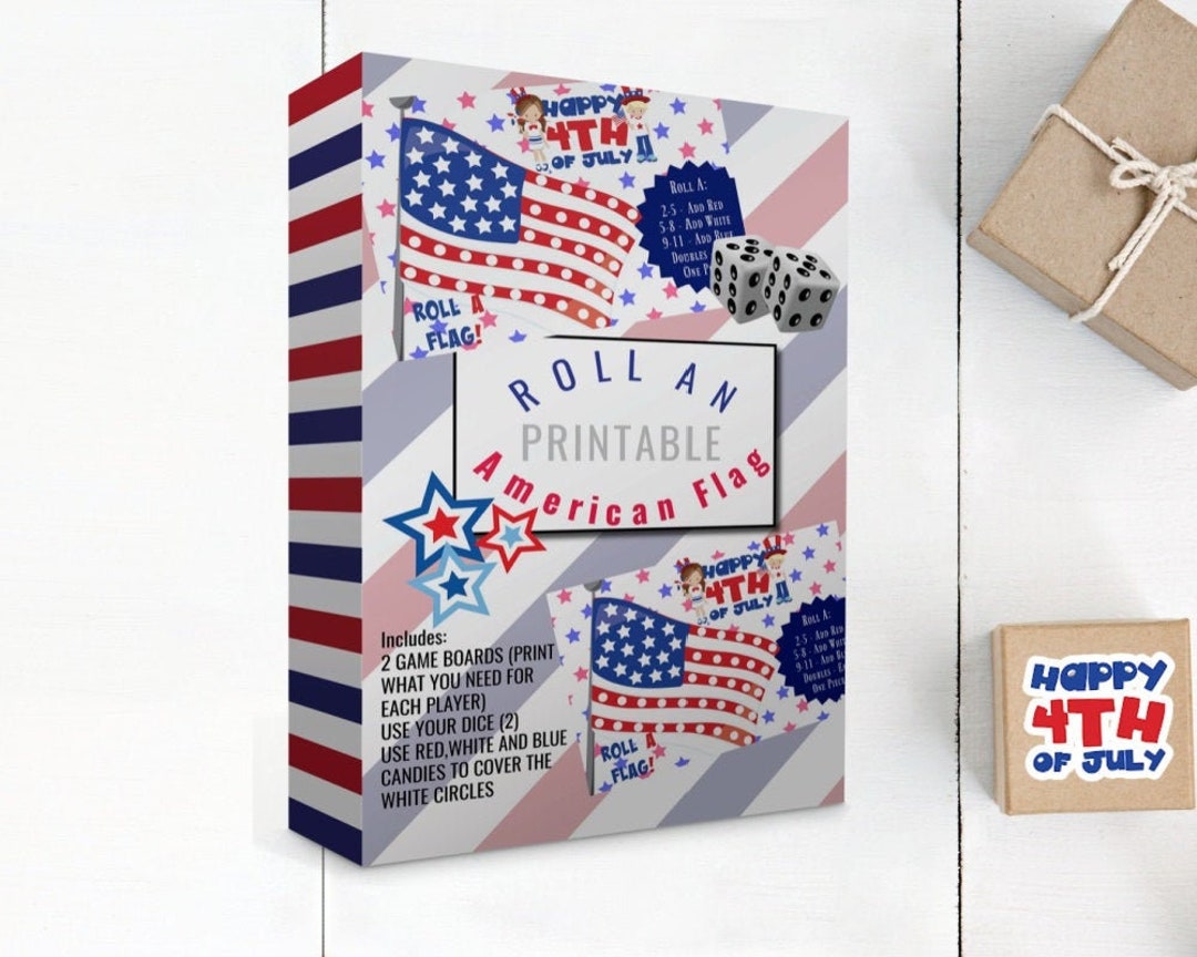 Printable Flag Game, Fourth of July Game, Patriotic Kids Game - Etsy