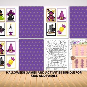 Halloween Printables for Kids, Halloween Games Bundle, Halloween Game ...