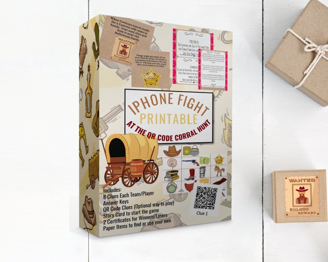 Western Scavenger Hunt: Cowboy QR Code Game (digital Download) - Etsy