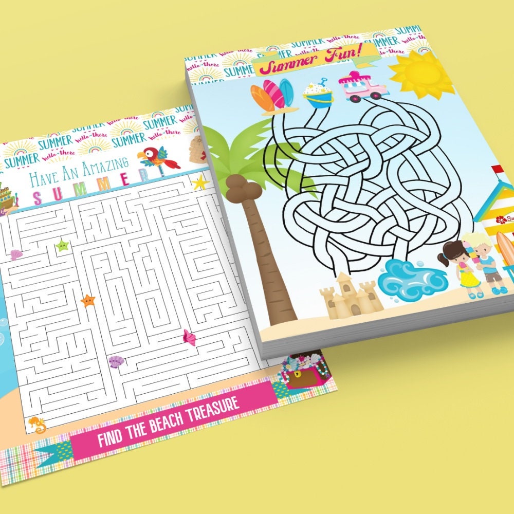 Summer Games and Activities Bundle for Kids, Summer Activity Bundle, 12 ...