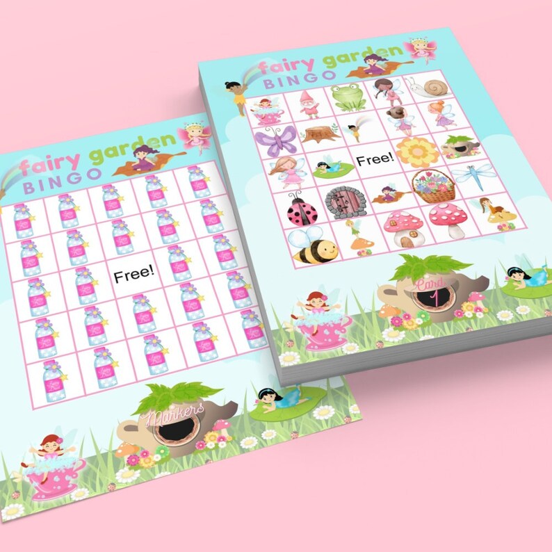 Fairy Garden Bingo Game, Fairy Tea Party Game, Fairy Rainy Day Activity ...