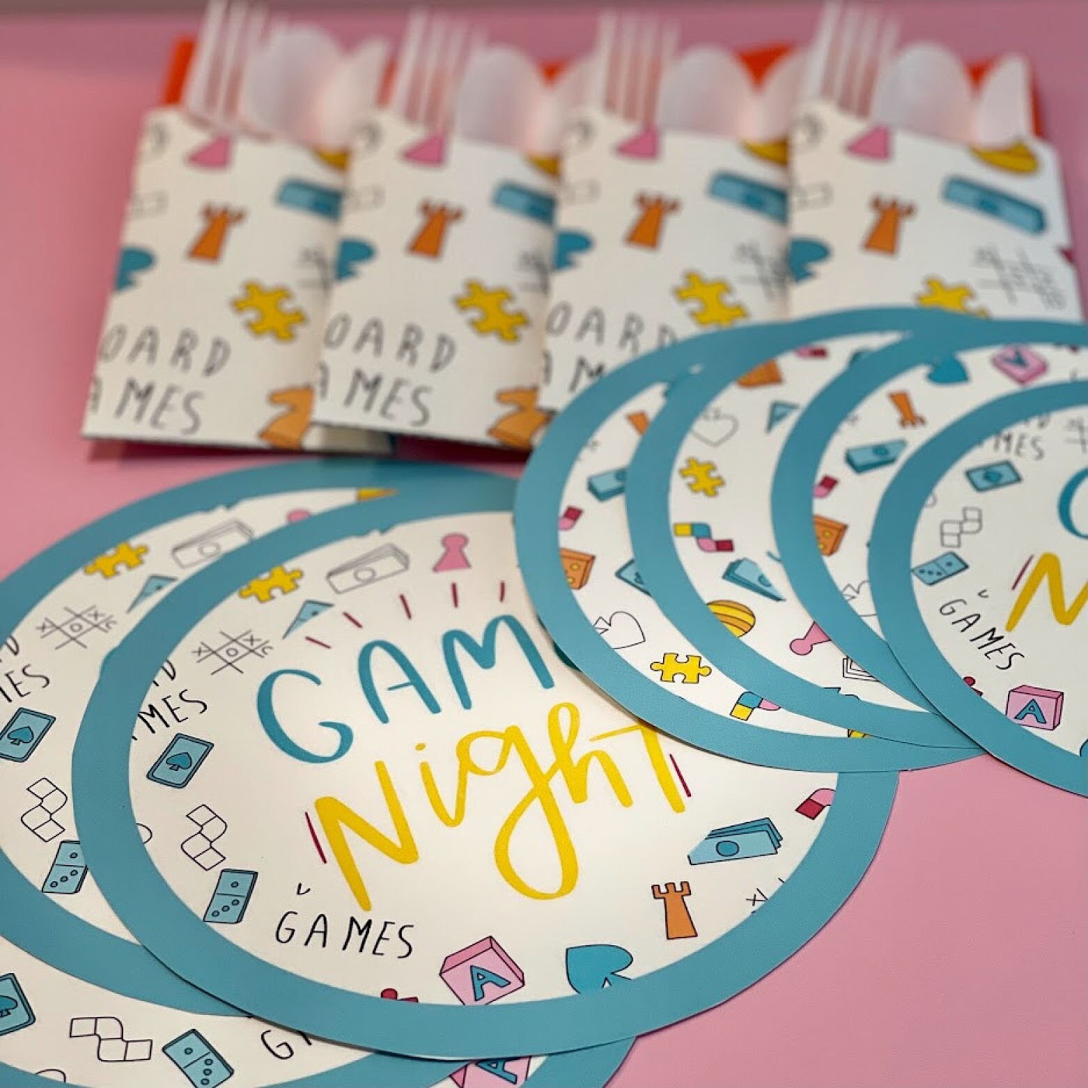 Game Night Party Decorations, Printable Game Night Bundle, Game Theme ...