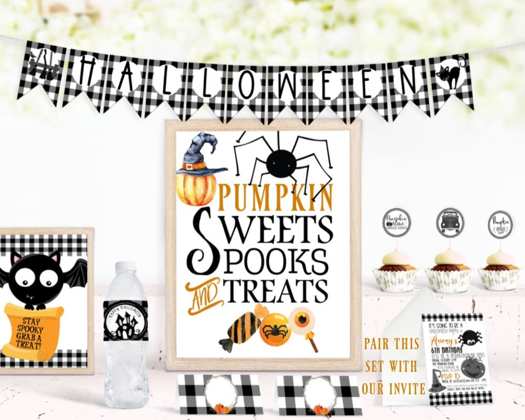 Halloween Decorations, Halloween Party Printable, Kids Halloween Party ...