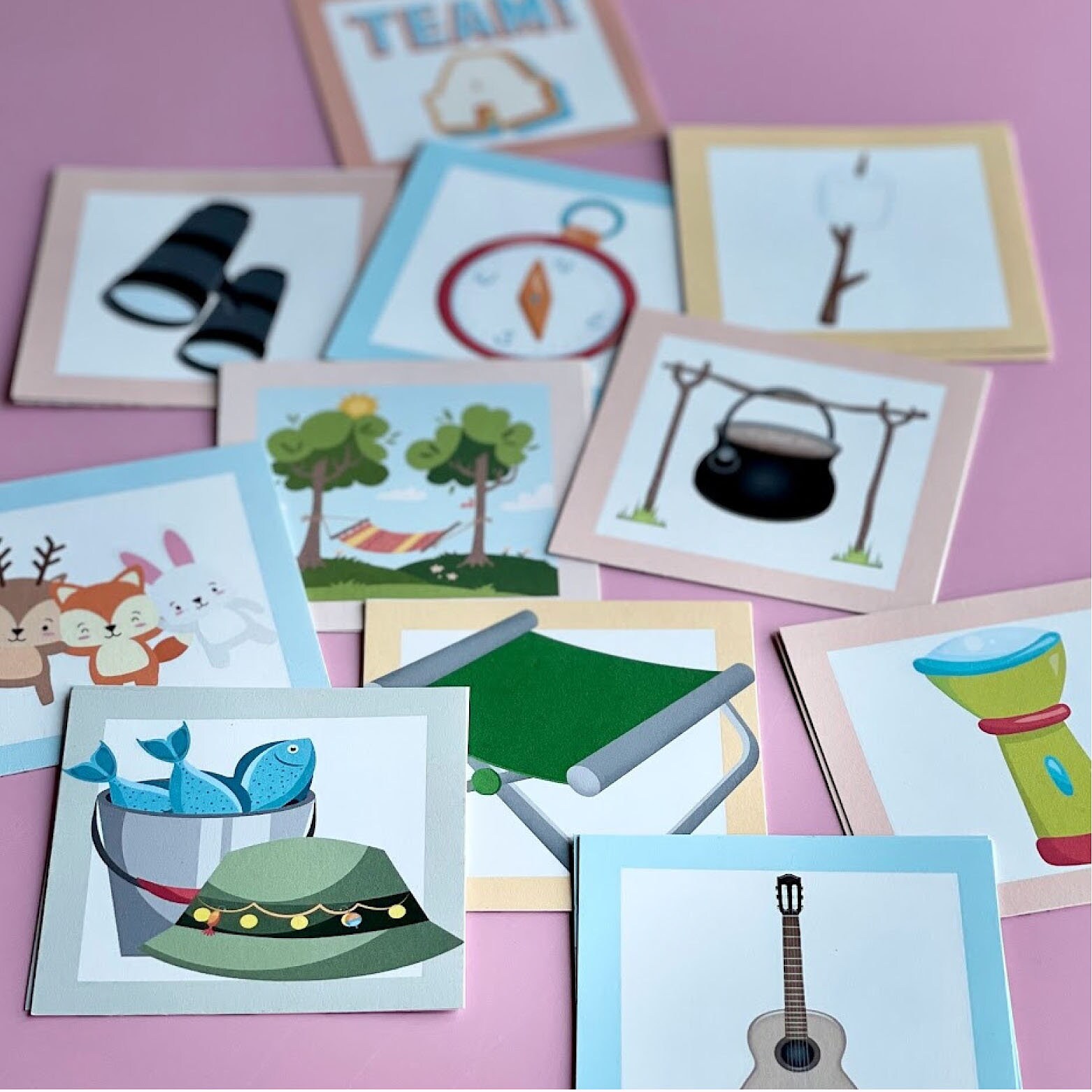 Camping Printable Memory Match Game, Fun Camping Activity, Outdoor ...