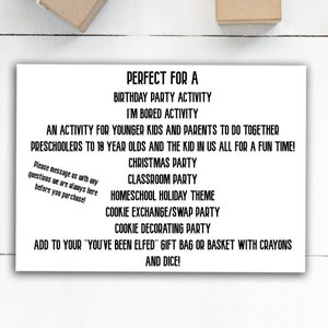 Christmas Roll and Elf Game for Kids, Christmas Elf Activity, Christmas ...