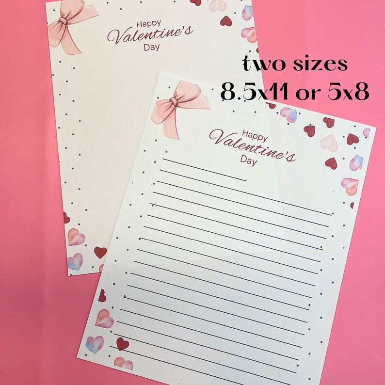 Valentine's Day Stationery Kit: Love Coupons & Notecards (printable) - Etsy