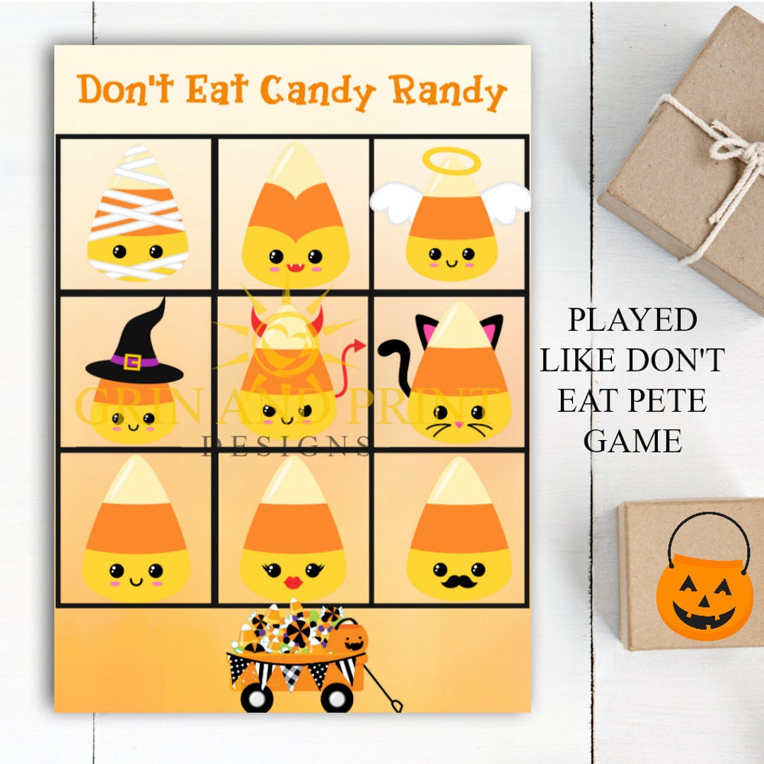 Halloween Games for Kids, Fall Birthday Party, Candy Corn Game ...