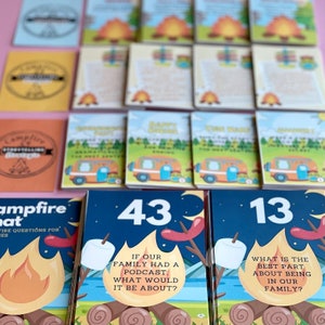 Campfire Storytelling Game, Printable Campfire Game Set, Camping-themed ...