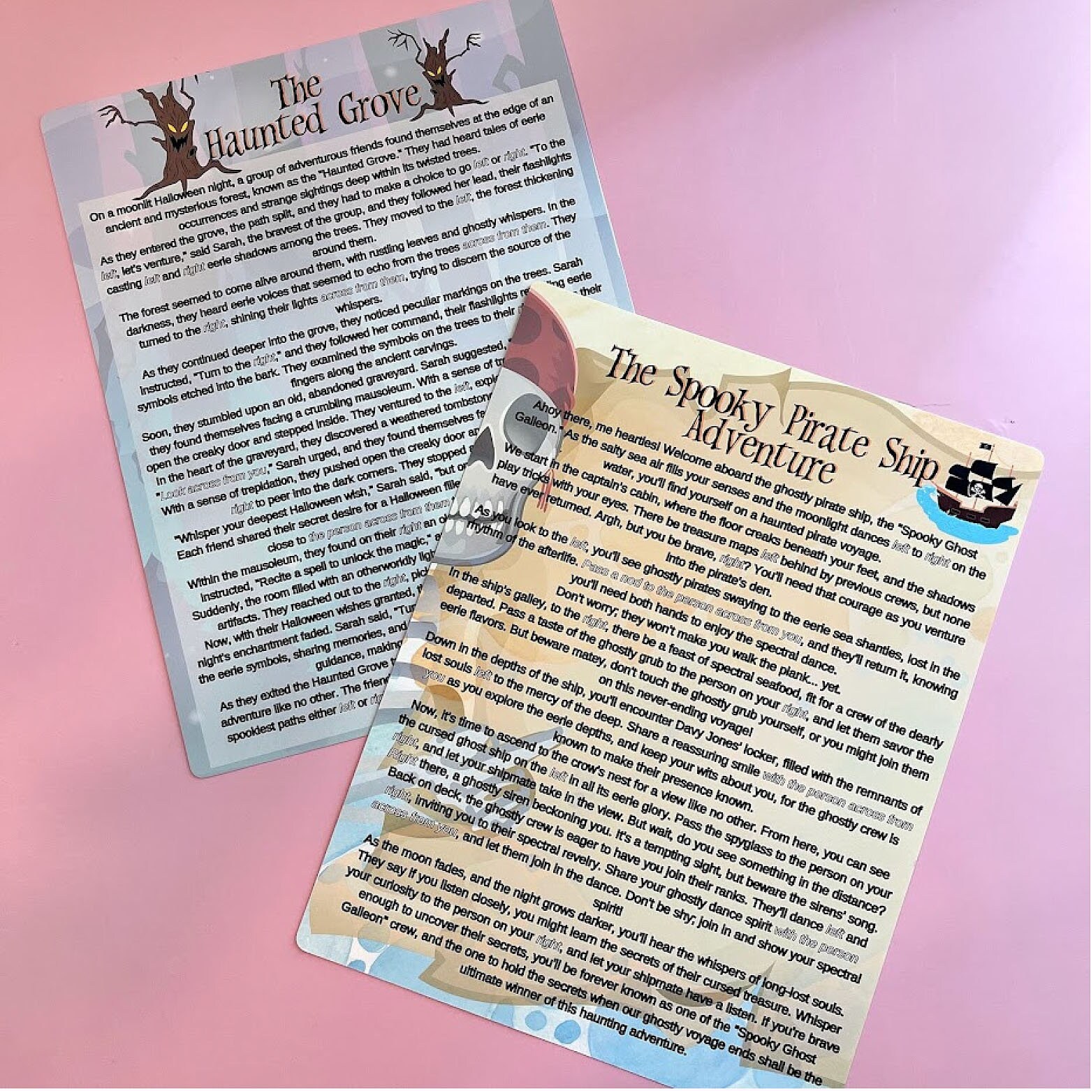 Printable Halloween Pass the Candy & Pumpkin Game, Left Right Game for ...