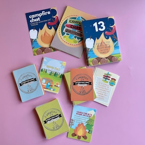 Campfire Storytelling Game, Printable Campfire Game Set, Camping-themed ...