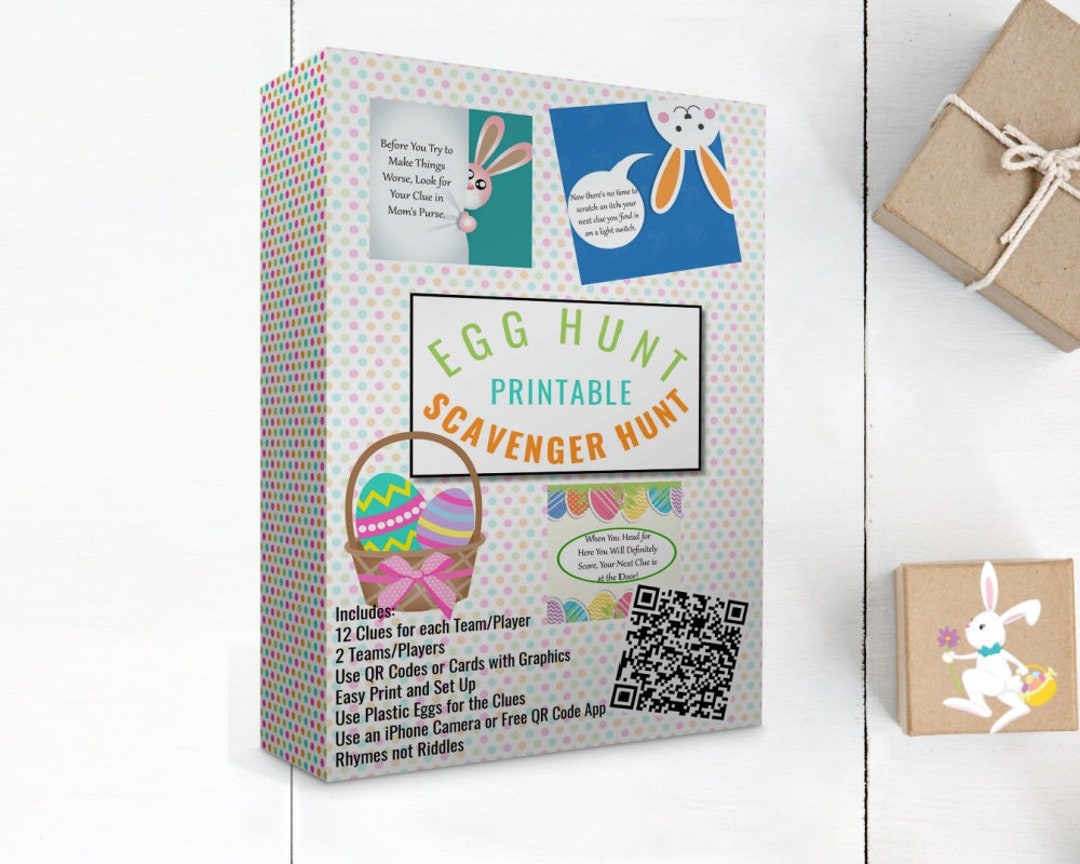 Easter Egg Hunt Scavenger Hunt: QR Code Clues (PDF) - Etsy