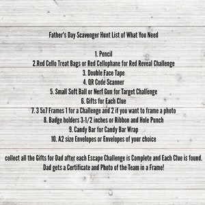 Fathers Day Scavenger Hunt, Scavenger Hunt Clues for Dad, Fathers Day ...