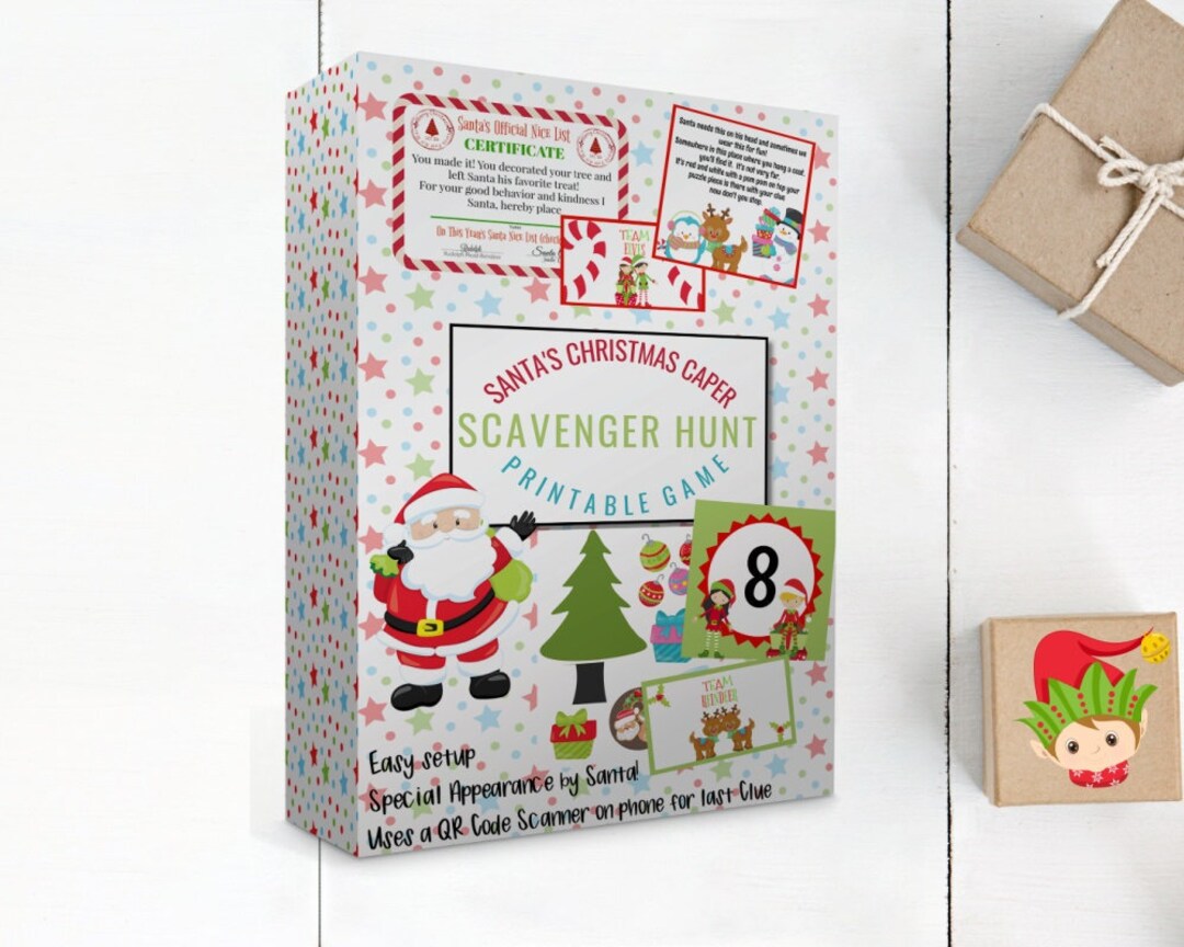 Christmas Scavenger Hunt, Christmas Games for Families, Christmas Games ...
