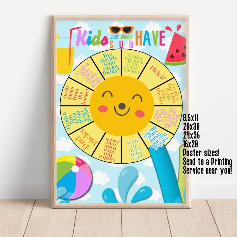 Kids Summer I Am Bored Jar Activity Printable, Summer Boredom List ...