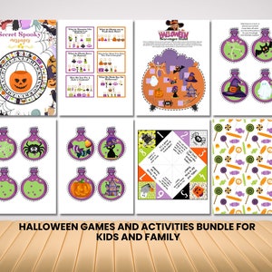 Halloween Printables for Kids, Halloween Games Bundle, Halloween Game ...