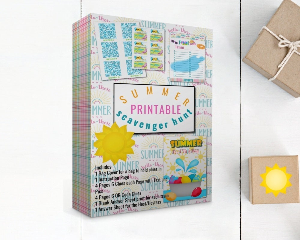 Summer Scavenger Hunt: Printable Classroom Activity (PDF) - Etsy