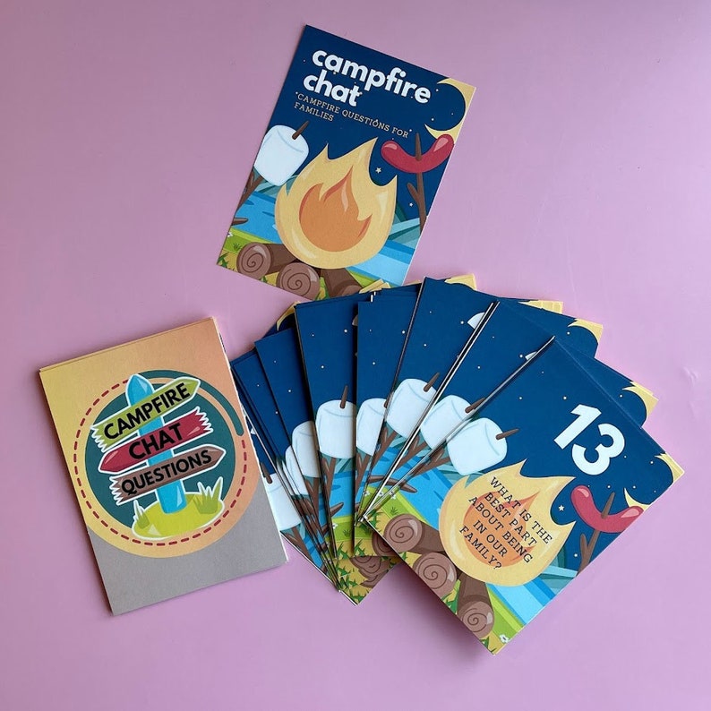 Campfire Storytelling Game, Printable Campfire Game Set, Camping-themed ...